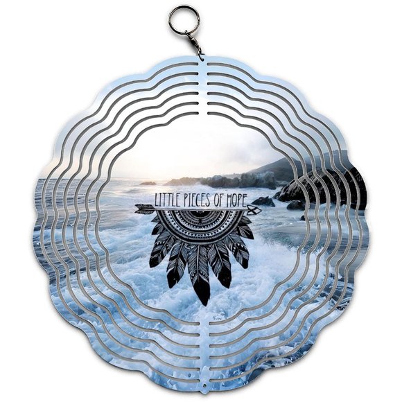 Design | Positivity Hope Quotes Ocean Design Wind Spinner | Poshmark